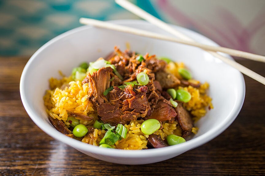 Paella but Asian | Saucy Porka - Asian & Latin American Flavors