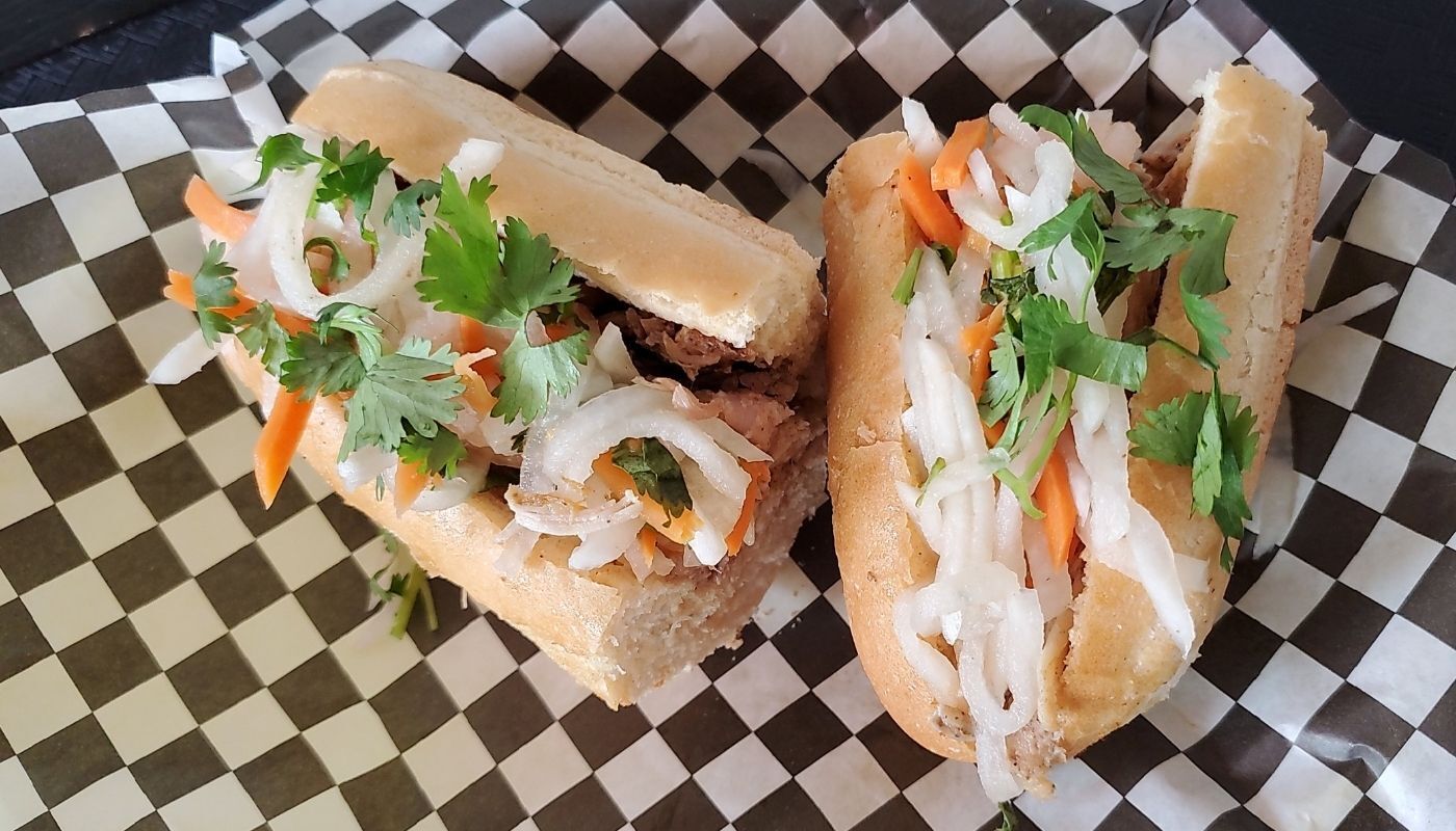 Panang Chicken Banh Mi | Saucy Porka - Asian & Latin American Flavors
