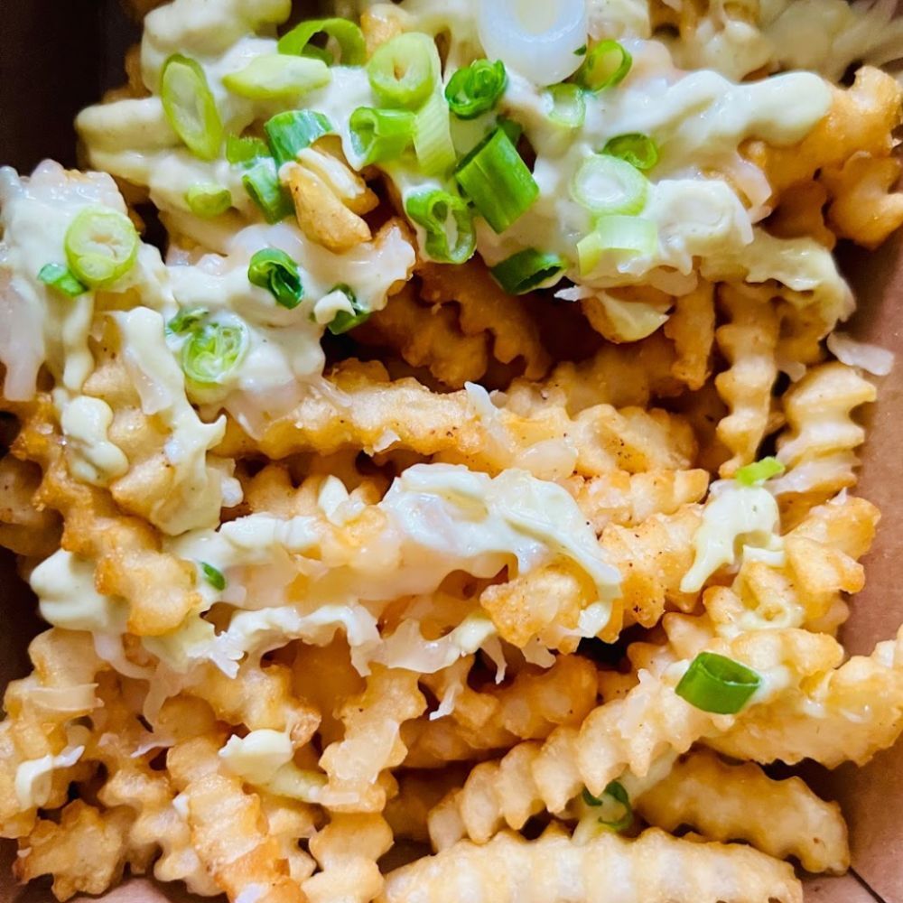Cheese Aioli Fries (VEG) | Saucy Porka - Asian Latin Flavors